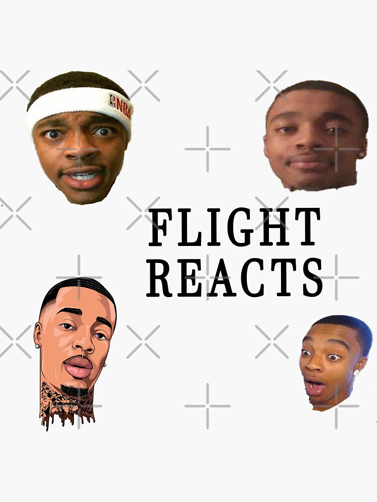 "Flight Reacts Cutout" Sticker for Sale by man0s | Redbubble