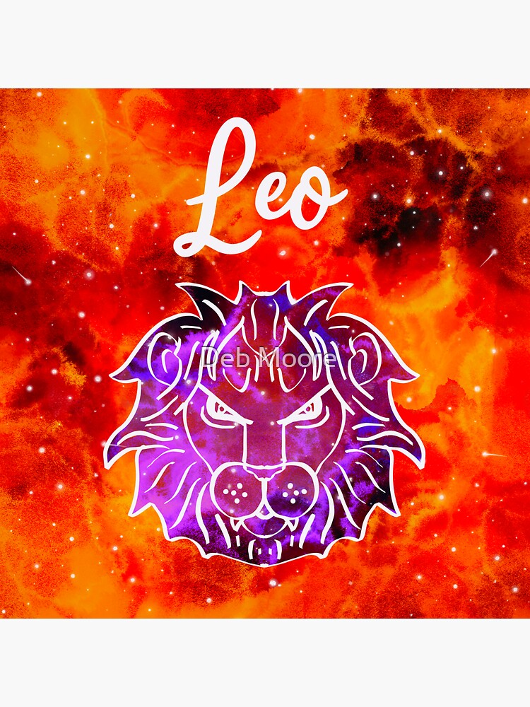 "Leo zodiac fire sign" Sticker for Sale by FortuneTeller | Redbubble