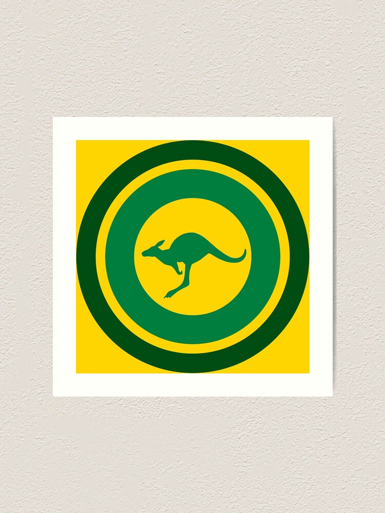 "Australian Roo retro mod Roundel" Art Print for Sale by ModSupporters ...