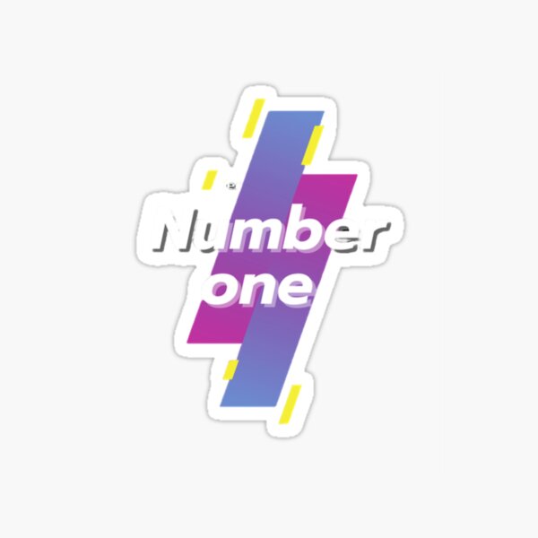 "The number one" Sticker for Sale by Lacamora | Redbubble