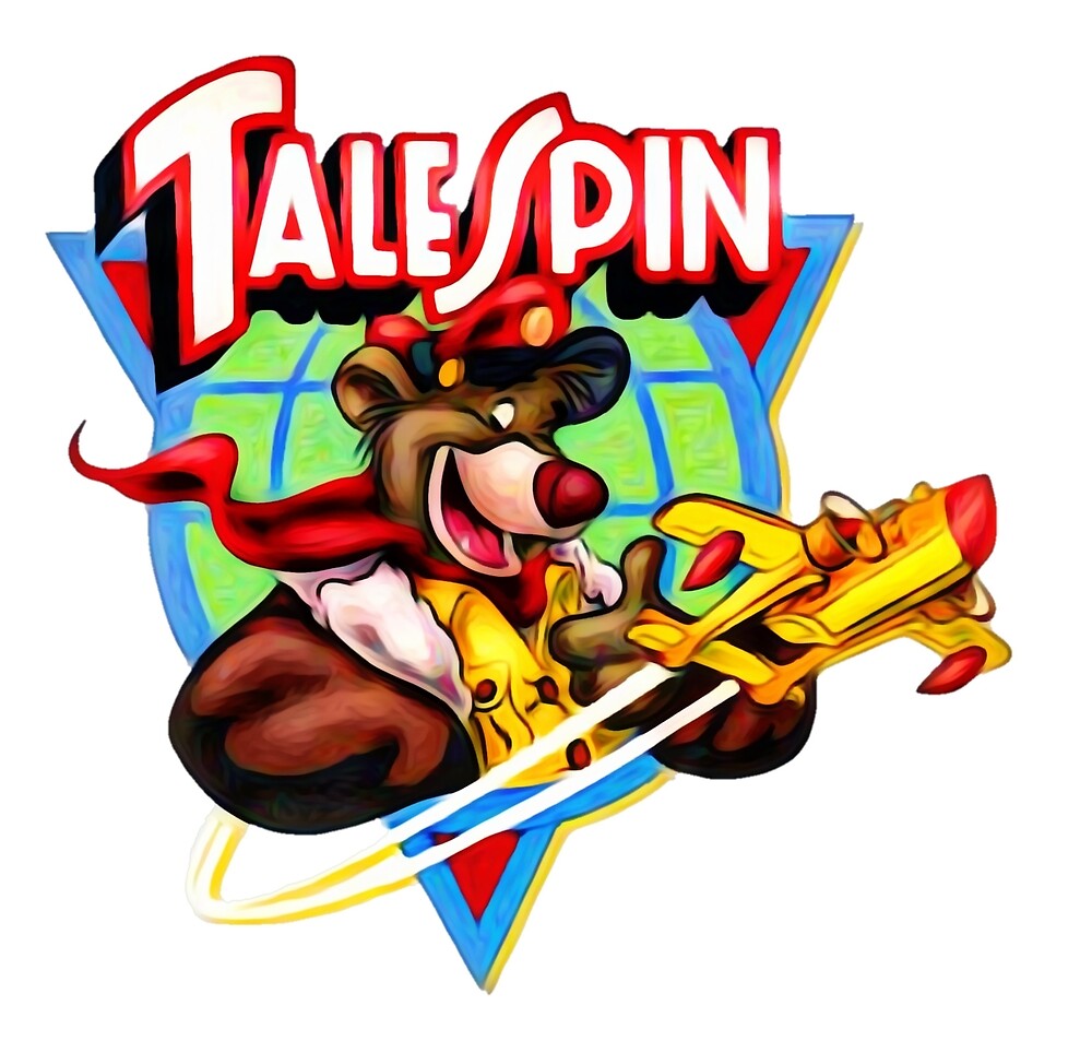 "Talespin, Baloo Logo Plane" by RainbowRetro | Redbubble