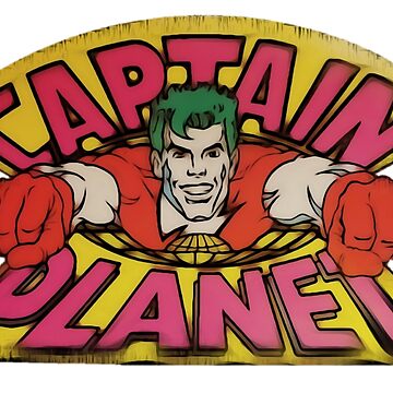 "Captain Planet 90s Cartoon Classic" Sticker for Sale by RainbowRetro ...