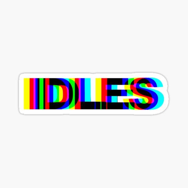 "IDLES CMYK Glitch Logo " Sticker for Sale by KiaraBaker | Redbubble