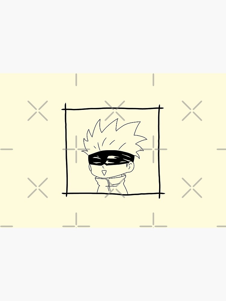 "Satoru Gojo - Jujutsu Kaisen (black outline)" Mask by Sputnikart ...