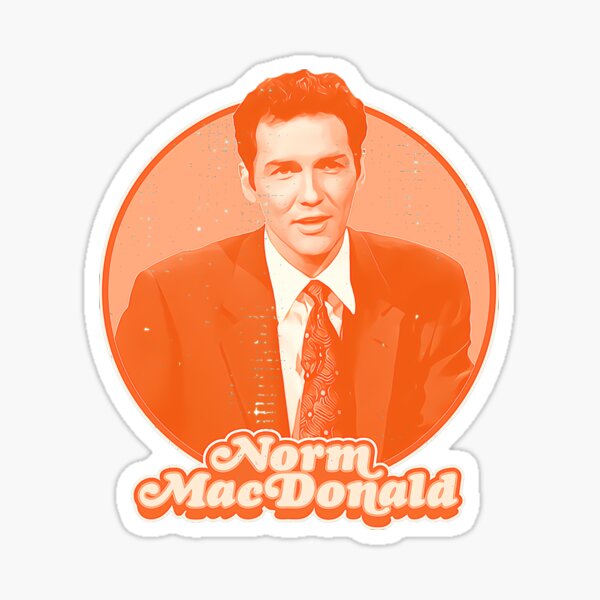 "Norm Macdonald Singer" Sticker for Sale by Fionabrand | Redbubble