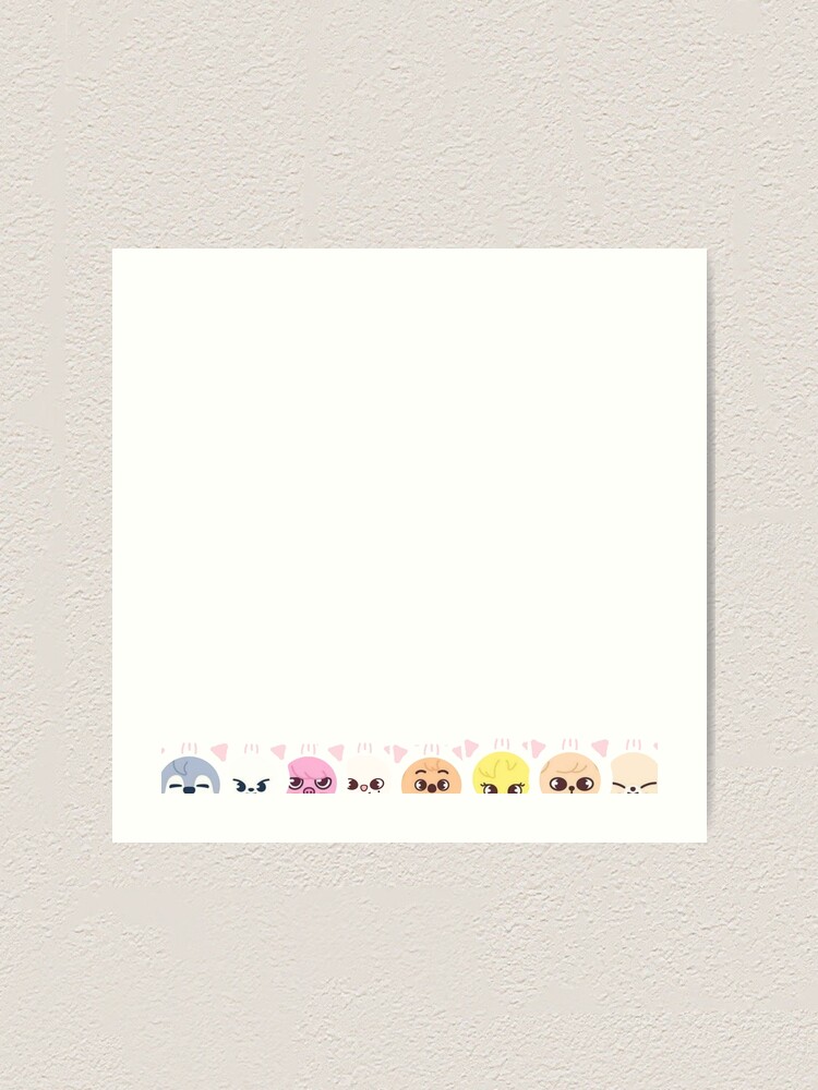 "Stray Kids Cat Ear Skzoo Characters" Art Print for Sale by K-skztee ...