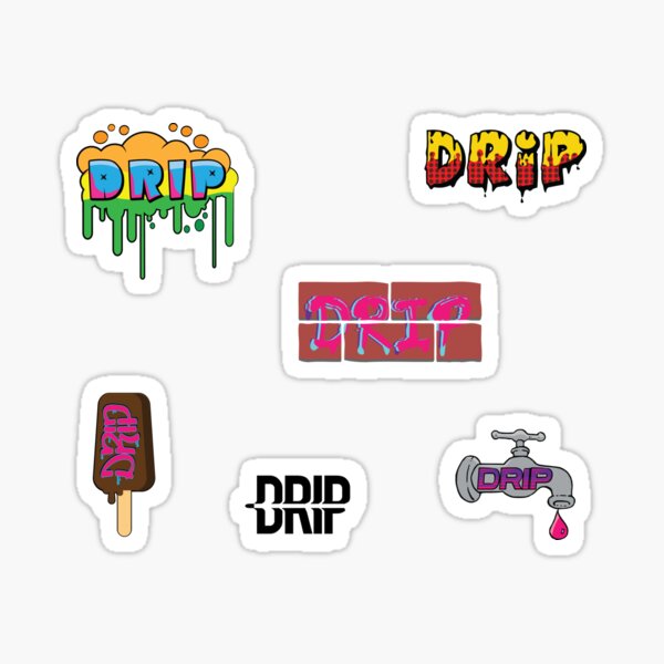 "DRIP Graffiti Pack" Sticker for Sale by ETVdesign | Redbubble