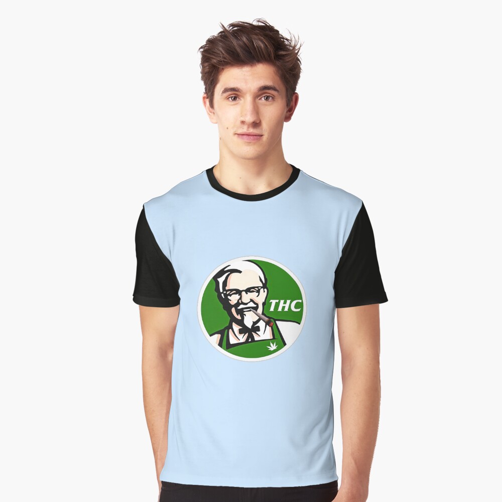 "Kfc Parody Thc Weed Slim Fit, Basic Novelty, Graphics Female Cotton ...