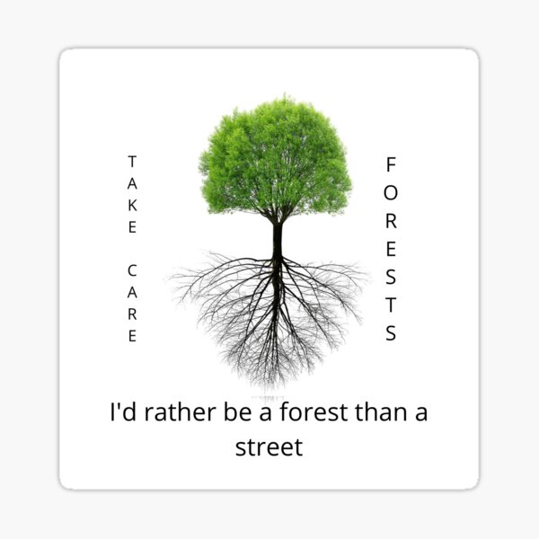 "Save the forests" Sticker for Sale by StipeJ | Redbubble