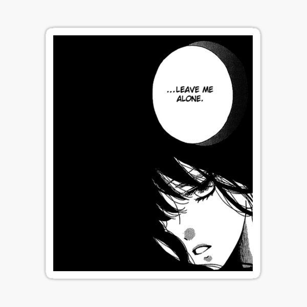 "Leave me alone" Sticker by KawaiiCaps | Redbubble