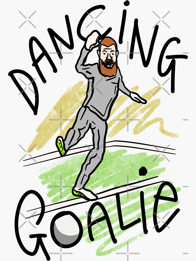 "Dancing Goalie Australian Football Soccer Goalkeeper" Sticker for Sale ...