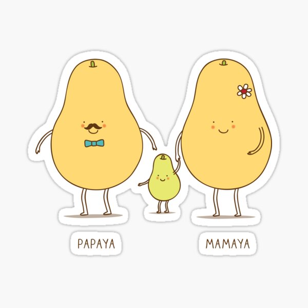 "happy family!" Sticker for Sale by Milkyprint | Redbubble