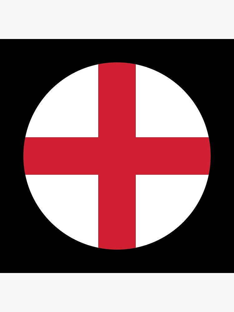 "England Flag Roundel (On Black)" Poster for Sale by STUDIO-72 | Redbubble