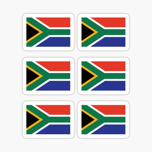 "Flag of South Africa" Sticker by brynscully | Redbubble