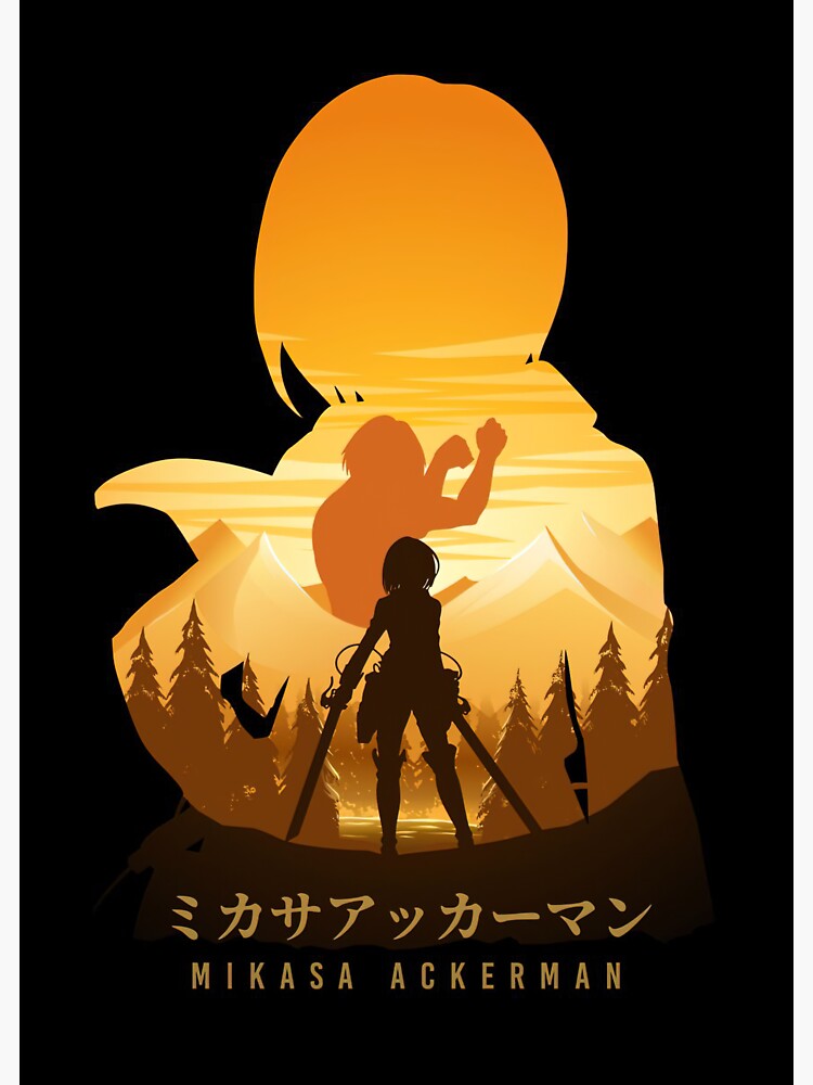 "Mikasa Attack On Titan" Sticker for Sale by DanielDutkosky | Redbubble