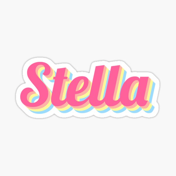 "Stella Sweet Baby Name" Sticker for Sale by ArtoMino | Redbubble