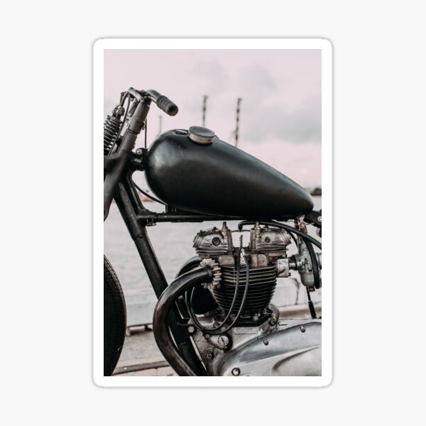 "classic british bobber" Sticker for Sale by ydsdesigns | Redbubble