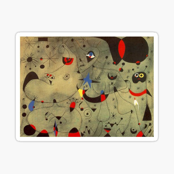 "joan miro" Sticker for Sale by itsmeart | Redbubble