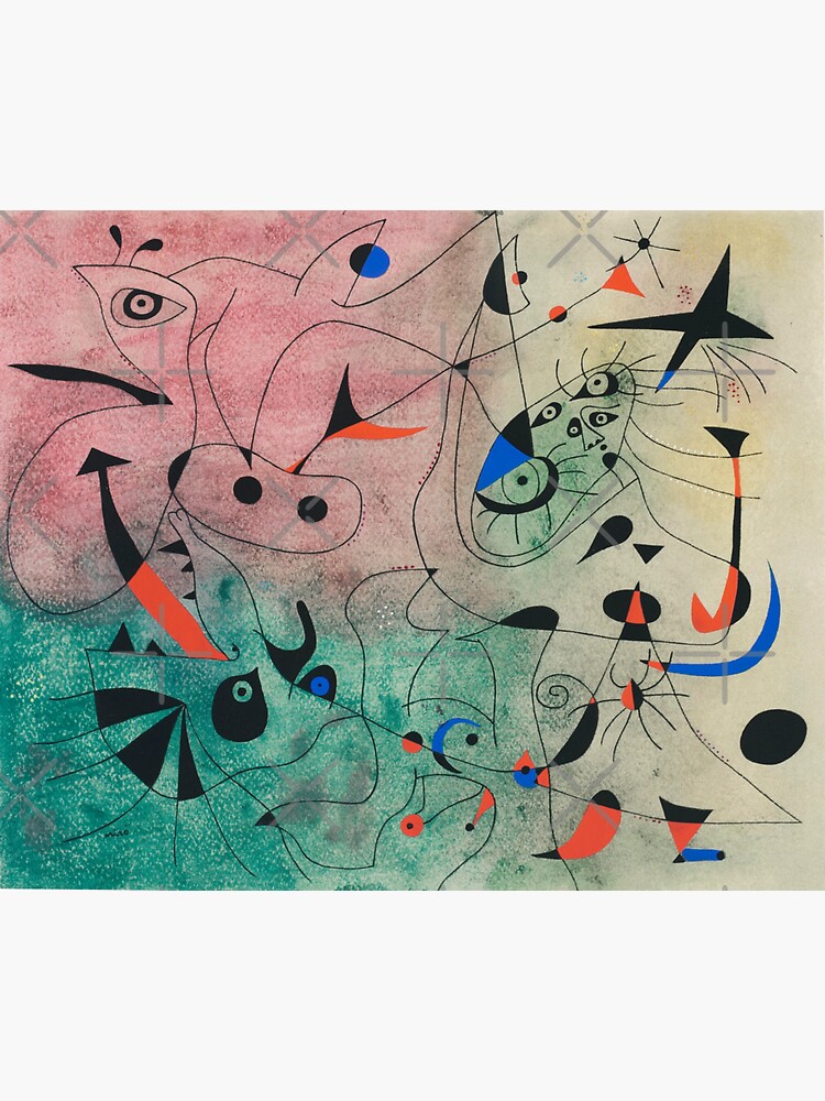 "joan miro" Sticker for Sale by itsmeart | Redbubble