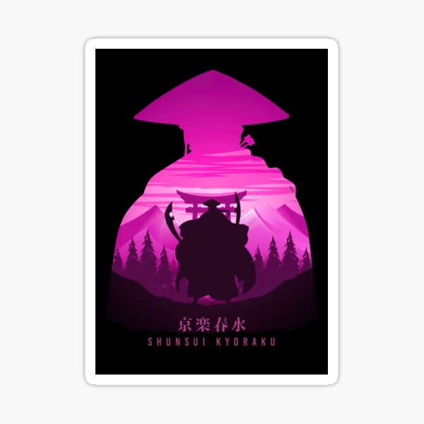 "Shunsui Kyoraku" Sticker for Sale by DavidBenson47 | Redbubble
