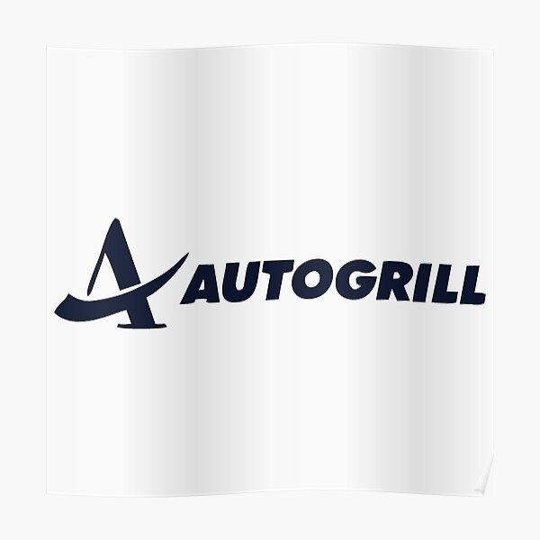 "Appealing Autogrill Blue Design" Poster for Sale by caerfina | Redbubble
