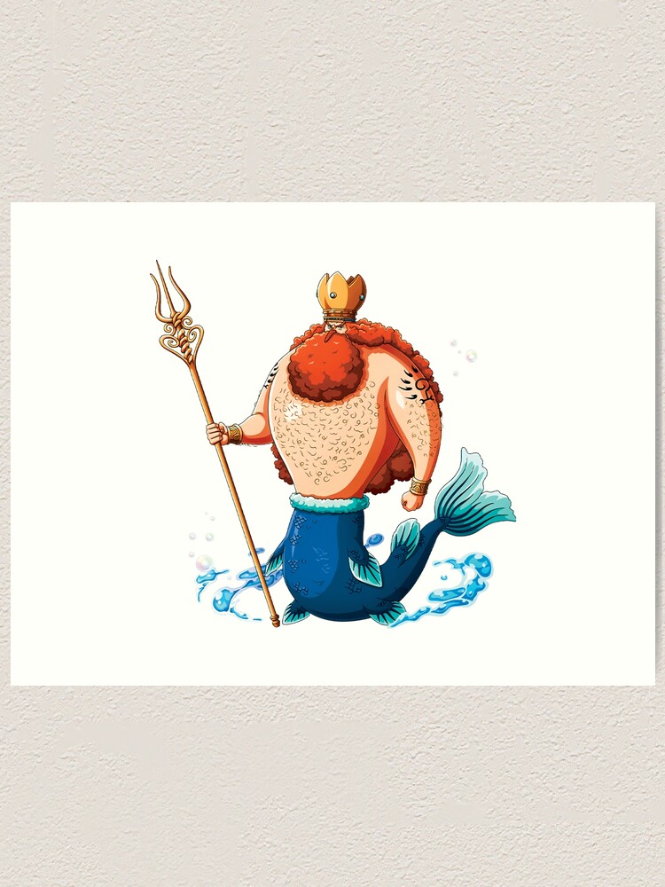 "Cartoon king neptune Art" Art Print for Sale by Milkygmail | Redbubble