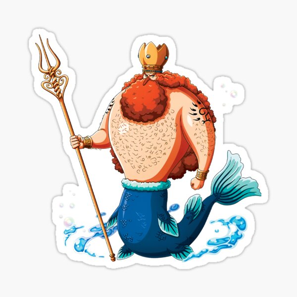 "Cartoon king neptune Art" Sticker for Sale by Milkygmail | Redbubble
