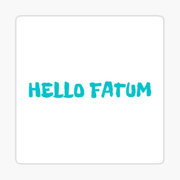 "Hello fatum " Sticker for Sale by Amanda-1308 | Redbubble