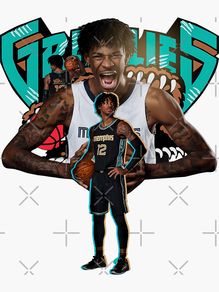 "Ja Air Morant 12" Sticker for Sale by MichaelBK11 | Redbubble