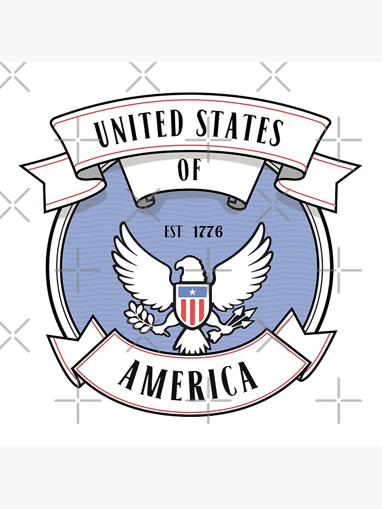 "United states of America USA sticker" Poster for Sale by fiskooriginal ...
