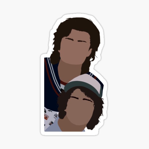 "Stranger Things Dustin and Steve" Sticker for Sale by ellapevn | Redbubble