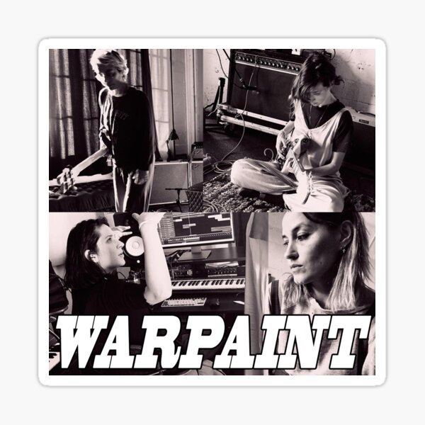 "warpaint music tour" Sticker for Sale by bertablock9 | Redbubble