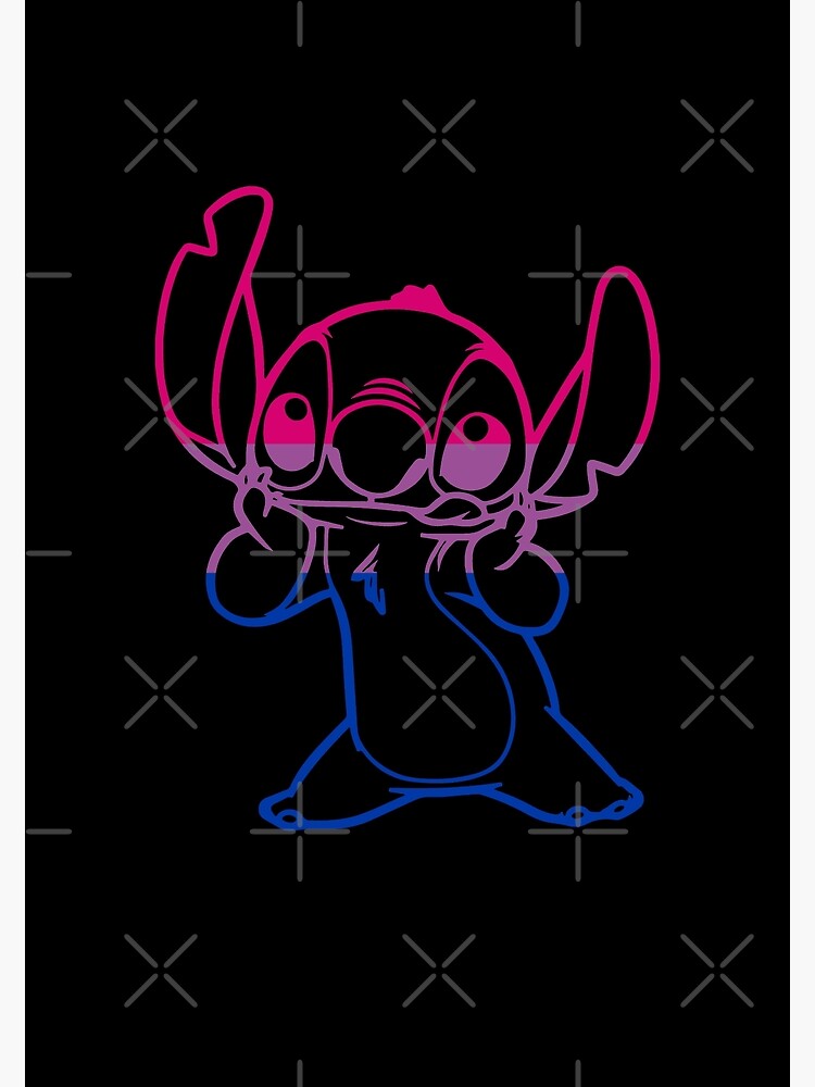 "Stitch bi pride version" Poster for Sale by marieby | Redbubble