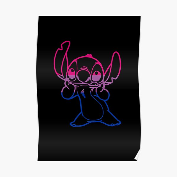 "Stitch bi pride version" Poster for Sale by marieby | Redbubble
