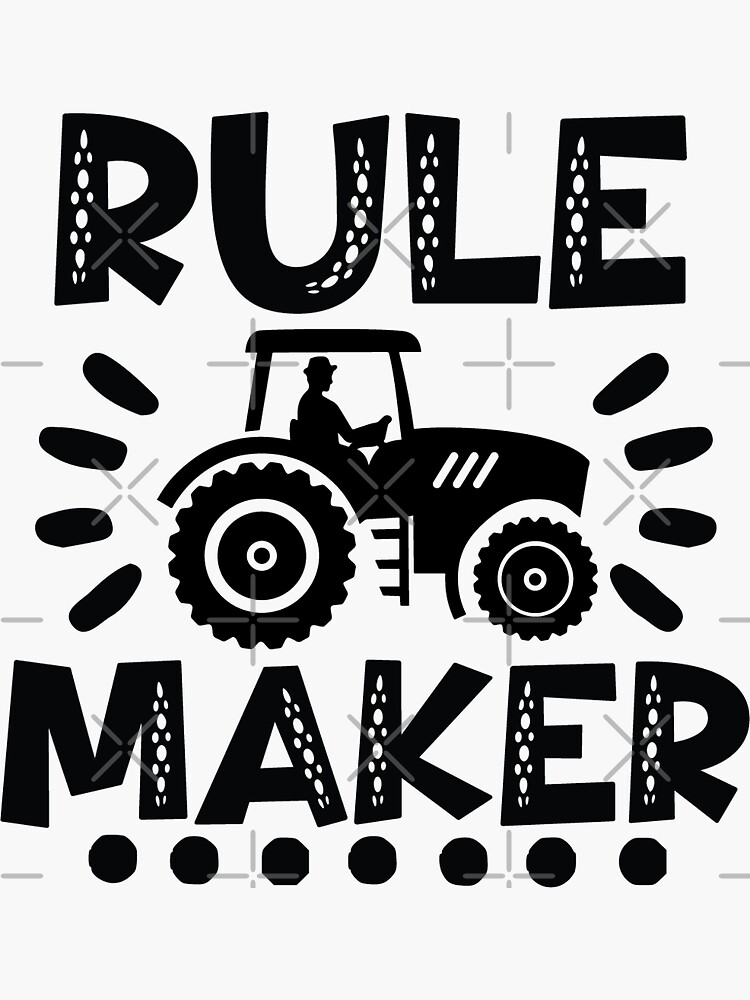 "Rule Maker" Sticker for Sale by 3Mounir3 | Redbubble