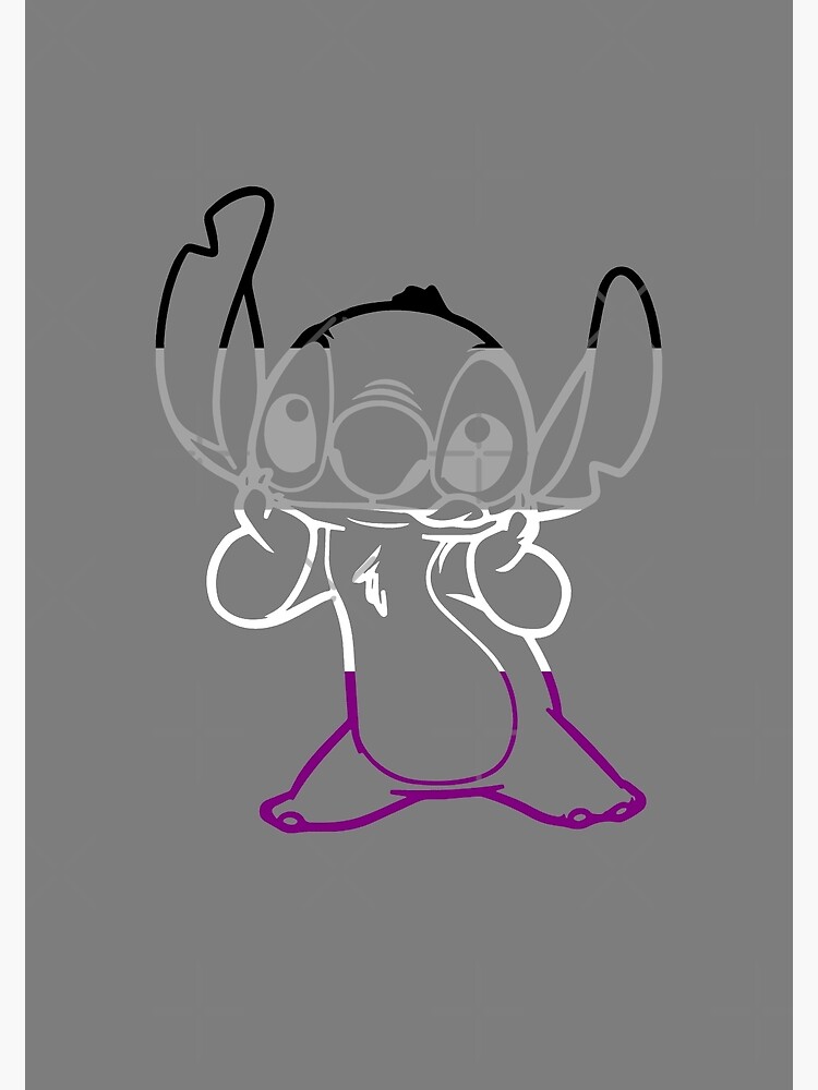 "Stitch ace pride version" Poster for Sale by marieby | Redbubble