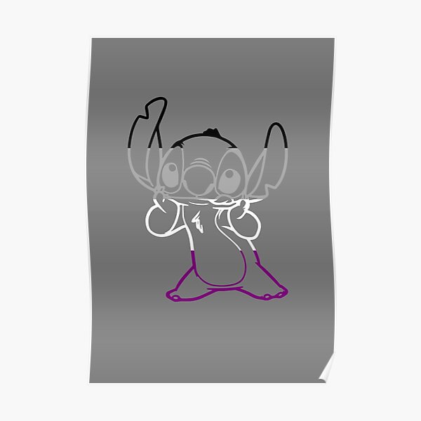 "Stitch ace pride version" Poster for Sale by marieby | Redbubble