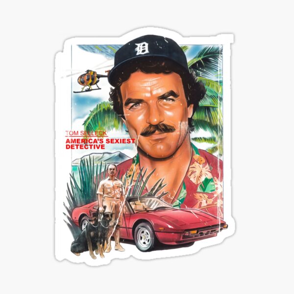 "Best Merch Magnum Film" Sticker for Sale by rowerits | Redbubble