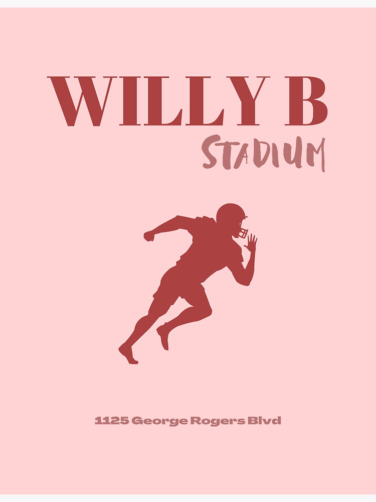 "Willy B Stadium Poster" Sticker for Sale by sydneyca8 | Redbubble