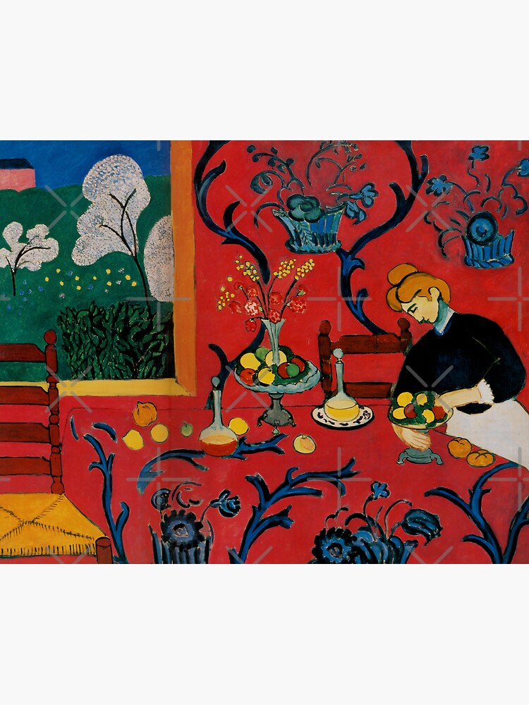 "Henri Matisse - The Dessert: Harmony in Red , The Red Room 1908 ...