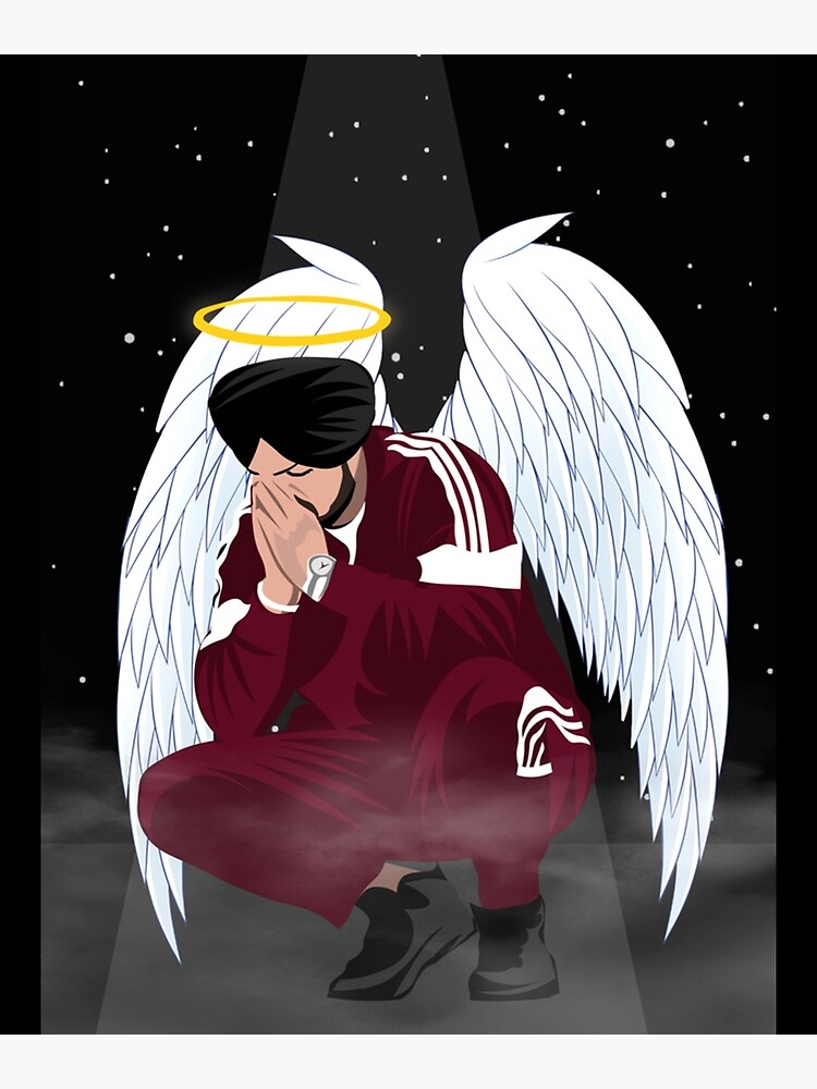 "sidhu moose wala angel wings Classic " Art Print for Sale by ...