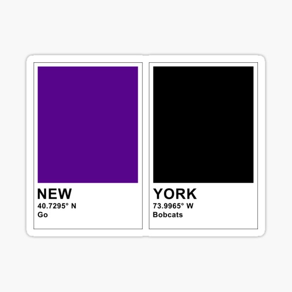 "new york university no.1 | NYU" Sticker for Sale by dovi-designs ...
