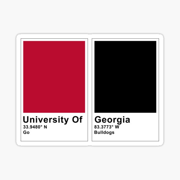 "university of georgia no.1 | UGA" Sticker for Sale by dovi-designs ...