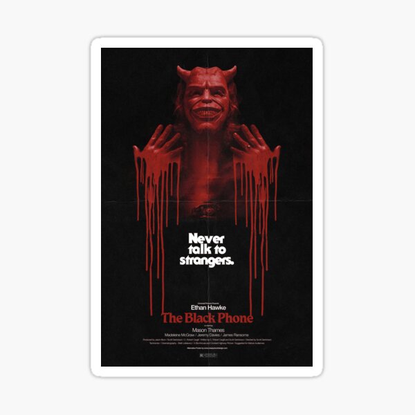 "The Black Phones" Sticker for Sale by SabineKirsch | Redbubble