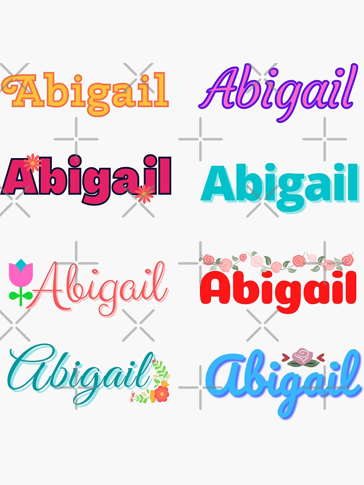 "Name ABIGAIL Personalized Sticker Magnet" Sticker for Sale by ...