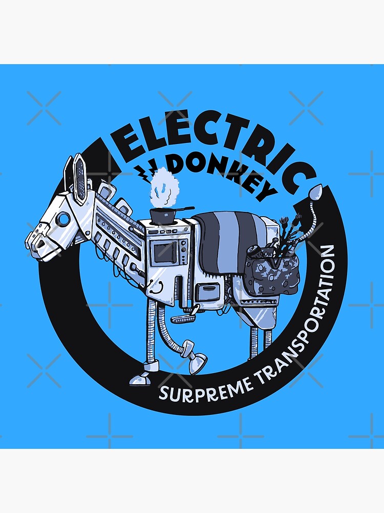 "Electric Donkey" Poster for Sale by MuteEcho | Redbubble