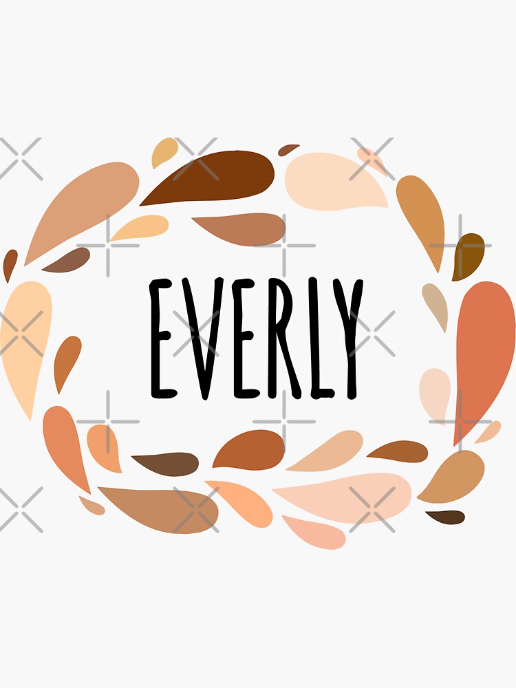 "Everly - Names for Wife Daughter and Girl" Sticker by kindxinn | Redbubble