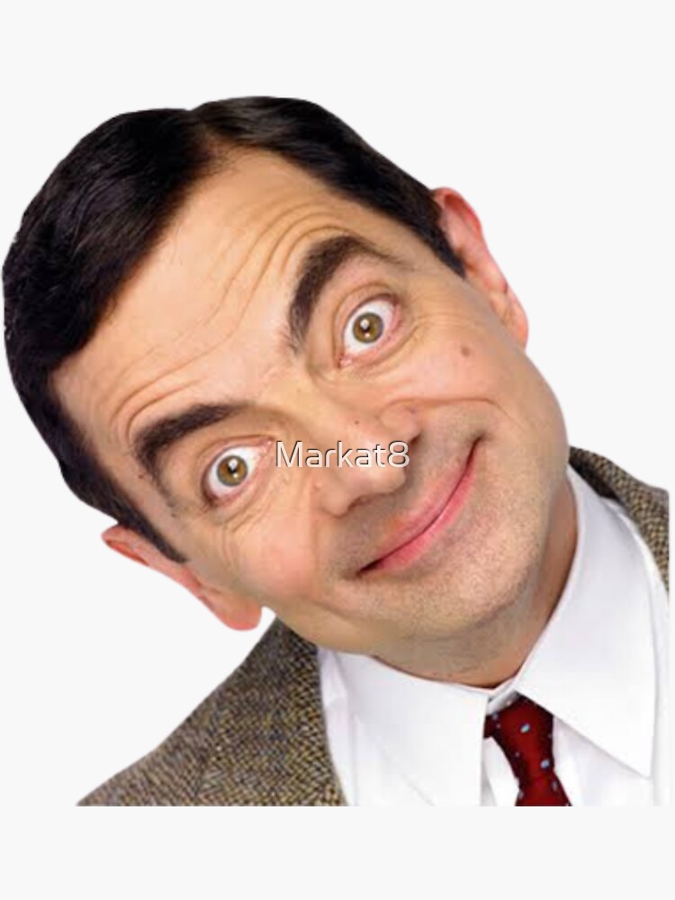 "Mr Bean " Sticker for Sale by Markat8 | Redbubble
