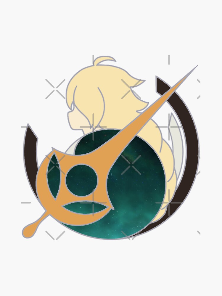 "Genshin Impact - Anemo Traveler Aether Constellation - Viator" Sticker ...