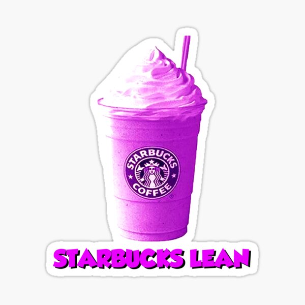 "Starbucks LOVES LEAN (I LOVE LEAN TOO)" Sticker for Sale by apham6 ...